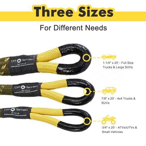 Kinetic Recovery Rope - Off Terrain Quality Off-Road Accessories